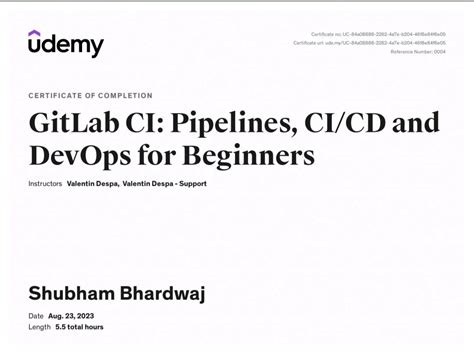 Er Shubham Bhardwaj On Linkedin Thankyou Cognizant Udemy