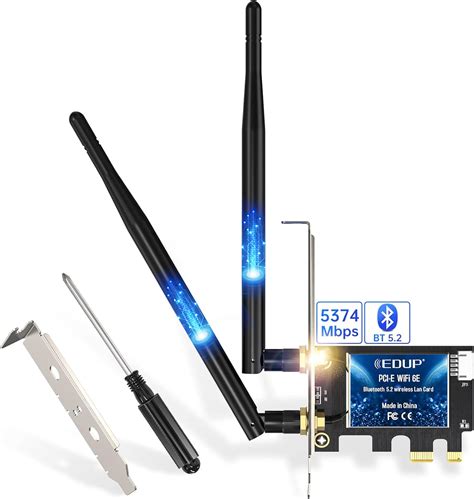 Amazon Com EDUP PCIe WiFi E Card Bluetooth AX Mbps AX Tri Band Ghz GHz GHz