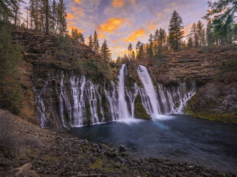 Burney Falls Fall Colors Sunset California Fuji Gfx100s Fine Art