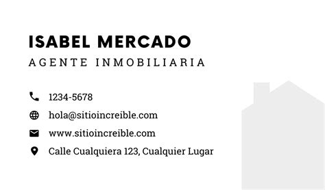Tarjetas De Presentación De Agentes Inmobiliarios