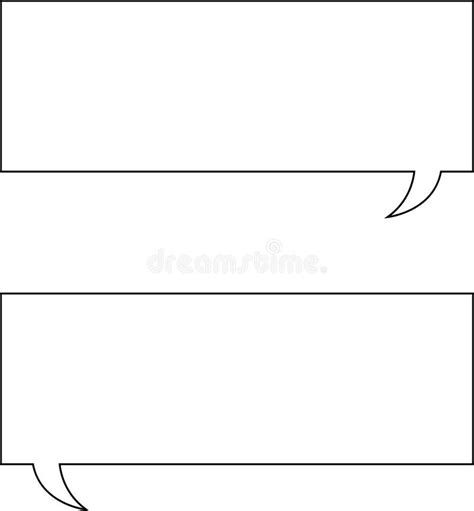 Set Of Blank White Speech Bubble In Flat Design Chatting Box Message Box Icon Balloon Doodle