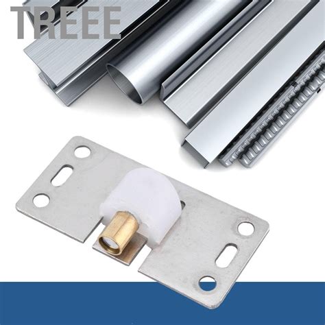 Treee 2 ชิ้น 75x38 มิลลิเมตรสแตนเลสประตูตู้ล้อเลื่อนตู้เดียว Lli Shopee Thailand