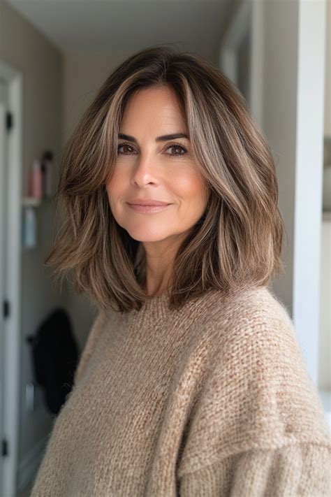 27 Chic Medium Length Hairstyles For Older Women In 2025 Creativebooster