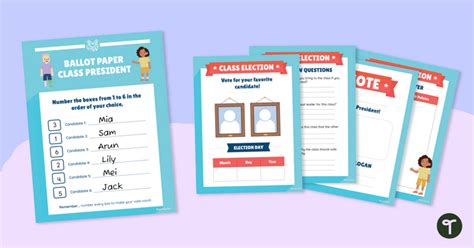 Classroom Mock Election Templates Teach Starter