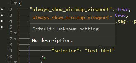 Valid Settings Are Marked As Invalid Issue 131 SublimeText