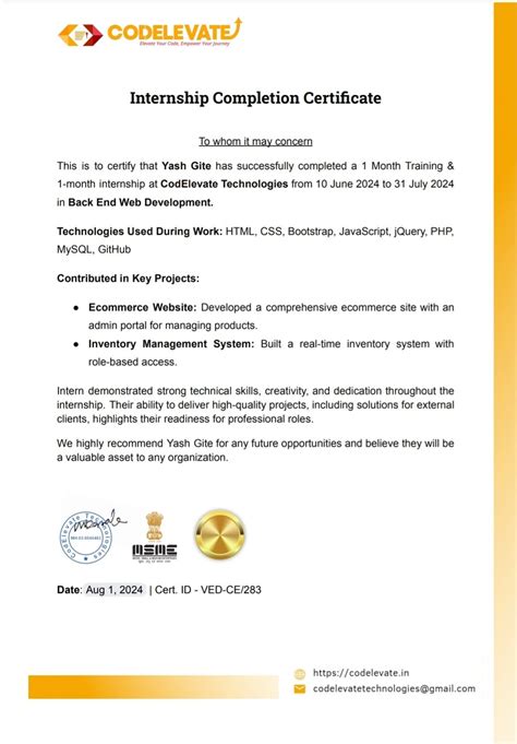 Yash Gite On Linkedin Thrilled To Announce The Completion Of My 1