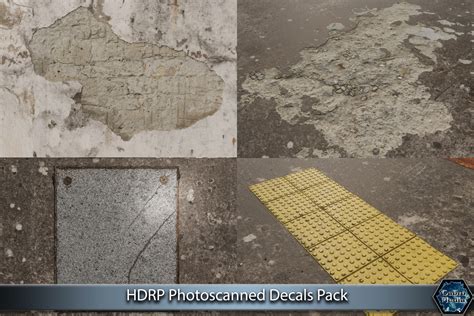 HDRP Photoscanned Decals 2D 텍스처 및 소재 Unity Asset Store