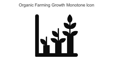 Organic Farming Growth Monotone Icon In Powerpoint Pptx Png And