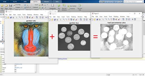 Contoh Aplikasi Program Penggabungan Dua Gambar Dengan Matlab Penjumlahan Citra Ketutrare