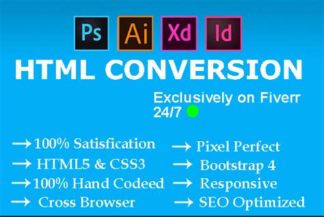 Convert Psd To Htmlbootstrap5 Figma To Html In 24 Hours By Front