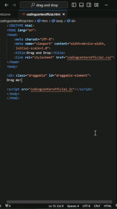 Drag And Drop Htmlcss Javascript Codingtutorials Youtube