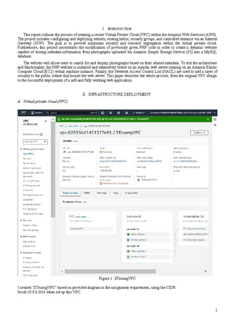 Assignment 1b Report I Introduction This Report Outlines The Process Of Creating A Secure