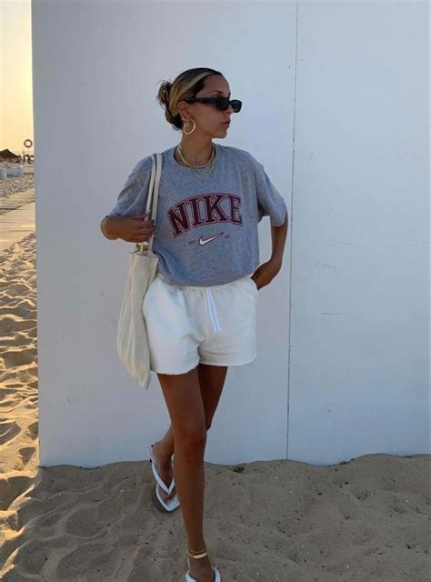 Pin On Dream Wardrobe Summer Outfits Lazy Day Outfits Sweatshorts