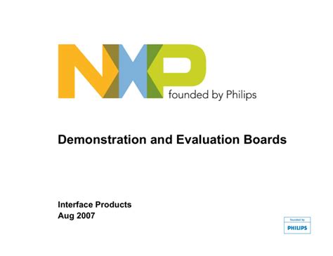 NXP Interface Products Demo Evaluation Boards