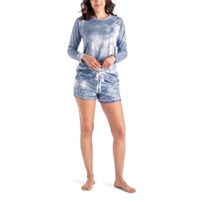 Hello Mello Womens Dyes The Limit Lounge Top And Shorts 2 Piece