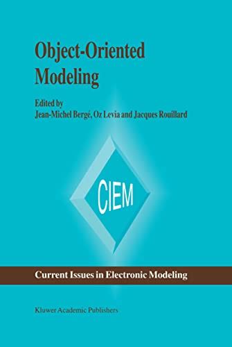 Object Oriented Modeling Current Issues In Electronic Modeling New 2011 Ria Christie