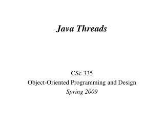 PPT Threads In Java PowerPoint Presentation Free Download ID