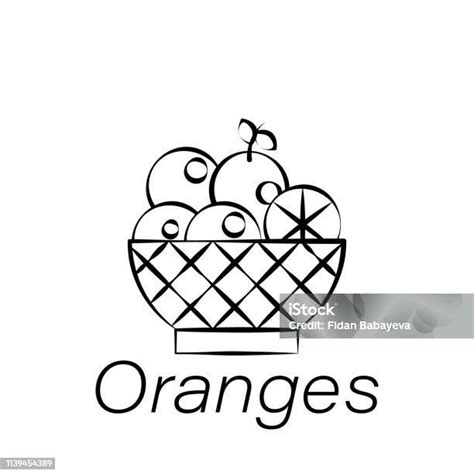 오렌지 손 그리기 아이콘입니다 농업 그림 아이콘의 요소입니다 기호와 기호는 웹 로고 모바일 앱 Ui Ux에 사용할 수 있습니다 감귤류 과일에 대한 스톡 벡터 아트 및 기타