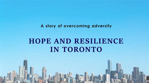 A Novel Hope And Resilience In Toronto