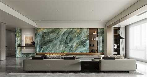 轻奢意式家居客厅3d模型下载【id1182642785】知末3d模型网