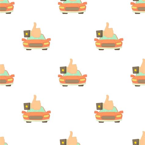 Premium Vector Good Car Pattern Seamless Background Texture Repeat Wallpaper Geometric Vector