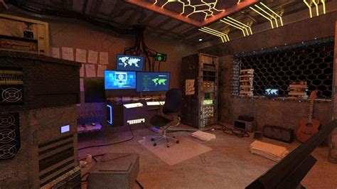 Science Fiction Hacker Server Room 3d Model Cgtrader