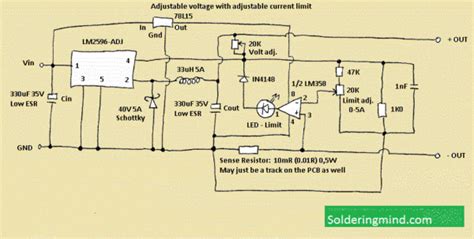 Adjustable Voltage And Current Power Supply
