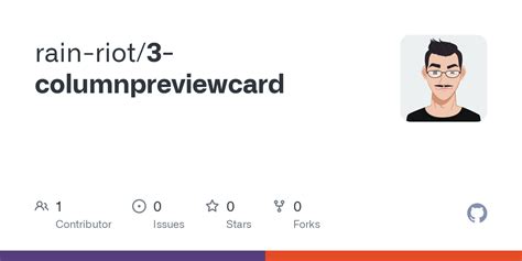 Github Rain Riot3 Columnpreviewcard