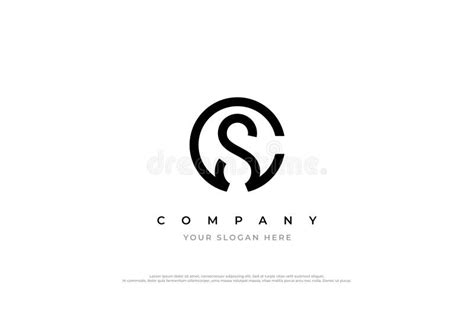 Letter Sc Logo Or Cs Monogram Logo Design Stock Vector Illustration Of Design Branding 300837586