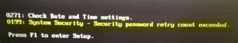 Fix Error 0199 Security Password Retry Count Exceeded Quickly