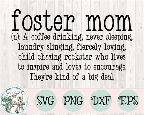 Foster Mom Definition Svg Png Dfx Eps Files For Etsy