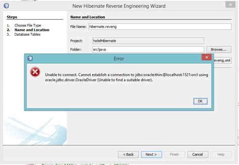 java driver connection problems using hibernate with oracle stack