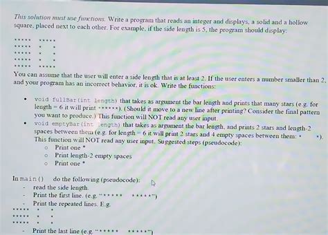 Solved Objective Loops Print Non Trivial Pattern