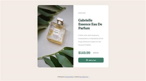Frontend Mentor Responsive Product Card Using Css Grid And Mobile Worflow Coding Challenge