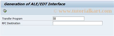 KCLI SAP Tcode ALE Interface For EDT Transaction Code