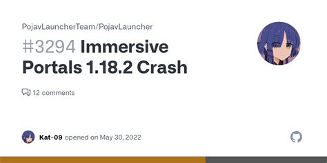 Immersive Portals 1182 Crash · Issue 3294 · Pojavlauncherteampojavlauncher · Github
