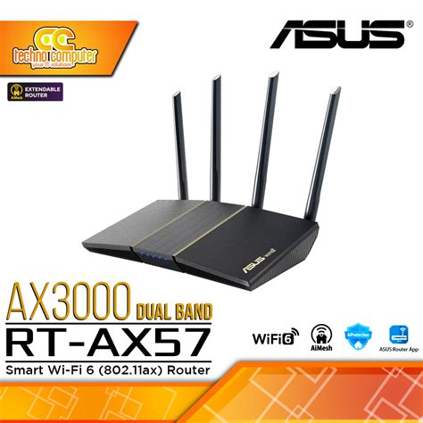 Jual Router Asus Rt Ax Ax Dual Band Wifi Extendable Wireless Router With Aimesh Shopee