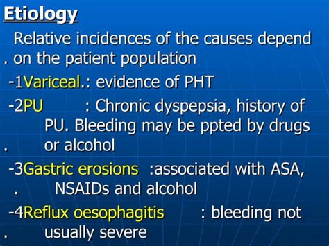 Upper Git Bleeding PPT Blood Disorders Diseases And Conditions