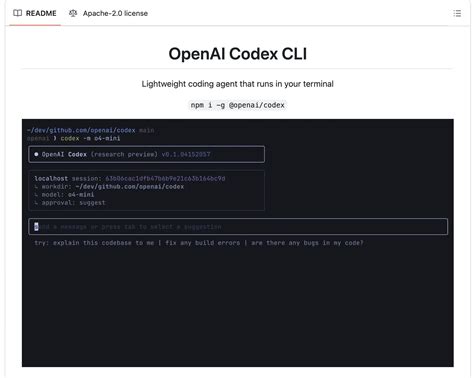openai releases codex cli an open source local coding agent that turns