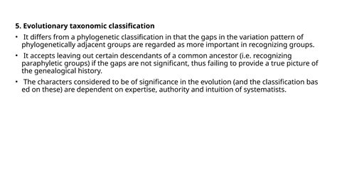 Five Components Of Plant Taxonomy Brief Explanation Ppt