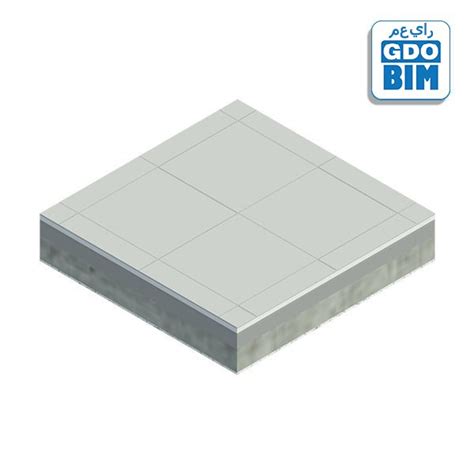 Bim Objecten بلاطة خرسانية صلبة مسلحة ميزانين 480 مم Bimetica