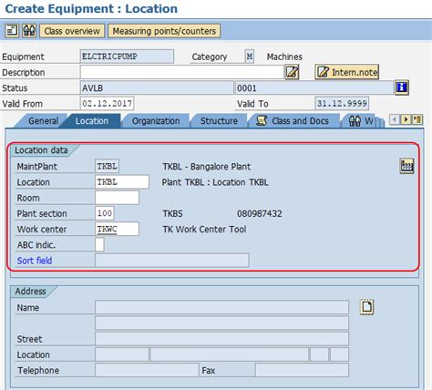 Sap Pm How To Create Equipment In Sap