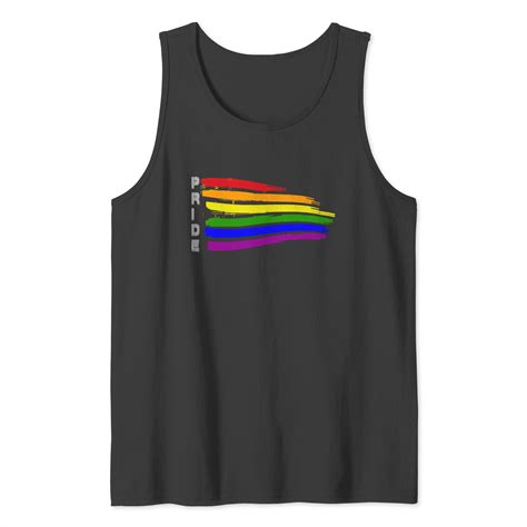 Lbtq Gay Pride Wave Rainbow Flag Pride Tank Top Sold By Danish Iqbal