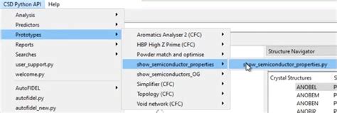 cambridge structural database extended to semiconductor applications ccdc