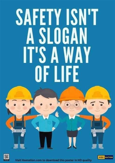 Safety Poster Safety Isnt A Slogan Its A Way Of Life Hsenation