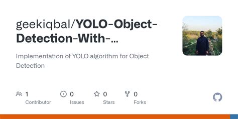 Github Geekiqbal Yolo Object Detection With Bounding Boxes