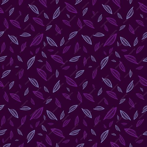 Premium Vector Leaves Seamless Pattern Poster Design Template Vector Illustration