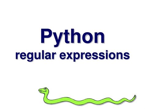 ppt python regular expressions powerpoint presentation free download