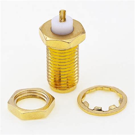 Sma Bulkhead Flange Connector Micro Rf Connector
