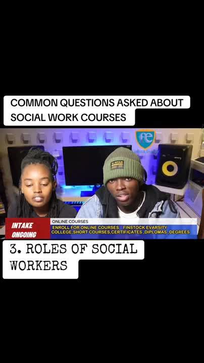 Video Finstock Evarsity On Linkedin Socialworkcourse Rolesofasocialworker Onlinelearning